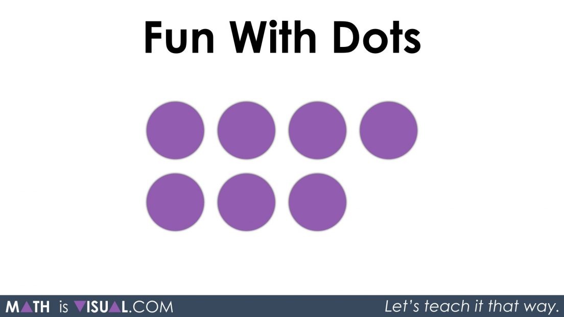 Conceptual Subitizing With Dot Cards - Part 2 - Math Is Visual