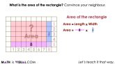 Visualizing Area of a Rectangle Using Arrays | Visual Number Talk Prompts